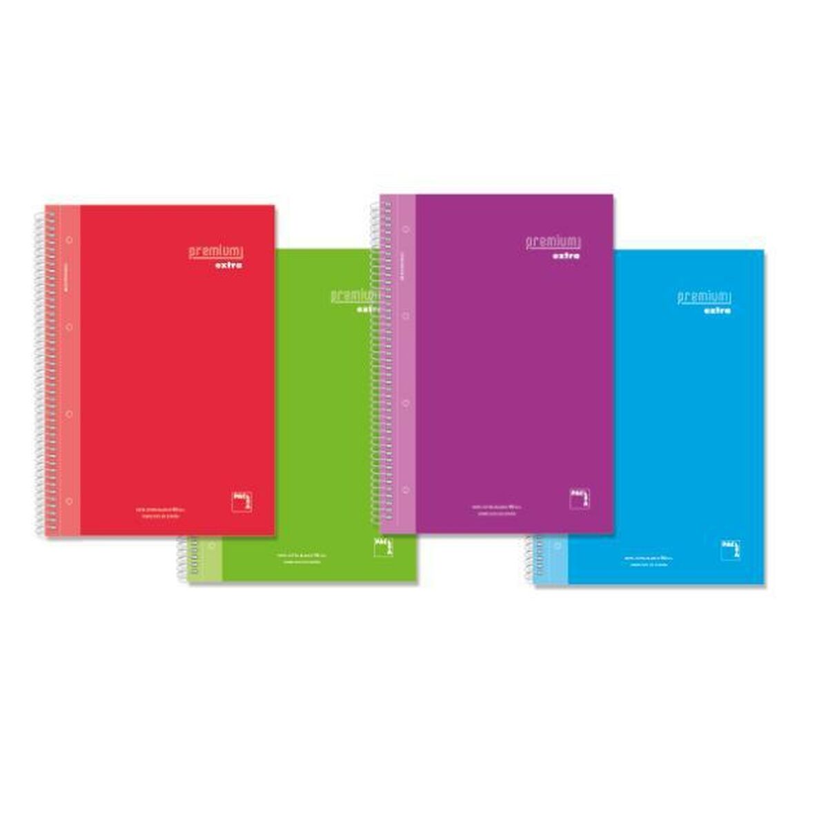 Notebook Pacsa Premium Extra Multicolour Din A4 80 Sheets 21,5 x 31,5 ...